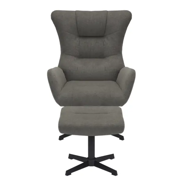 Oren Swivel Accent Chair with Stool - United Furniture