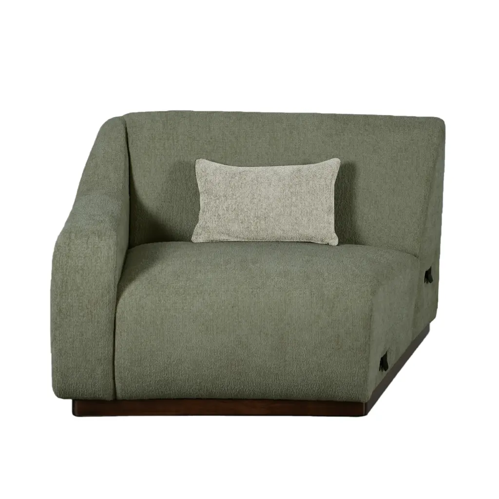 Nex Right Corner Sofa - Olive Green - United Furniture